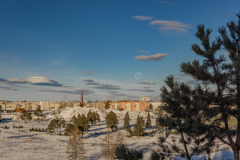 Ural Landscape. View of the Forest and Meadow Stock Image - Image of ...