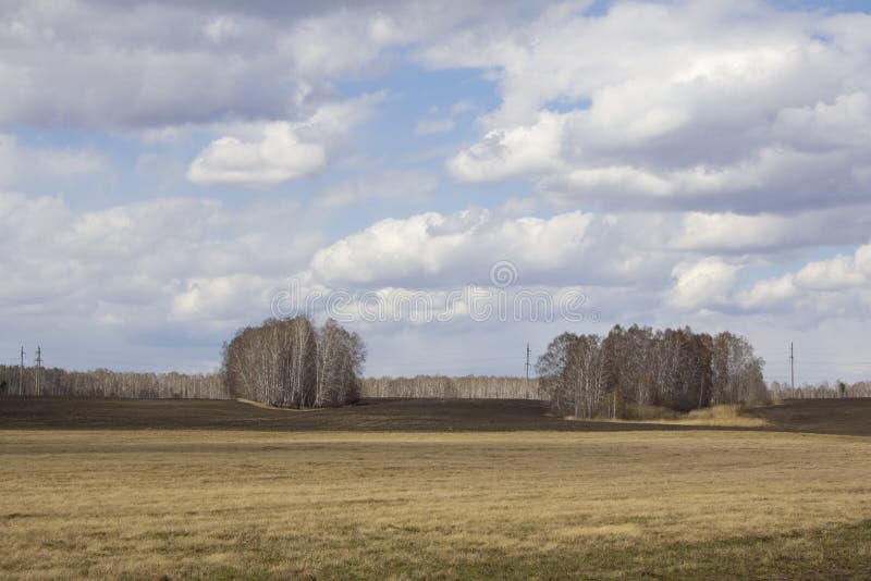 Ural spring landscape stock photo. Image of grass, beauty - 218588672