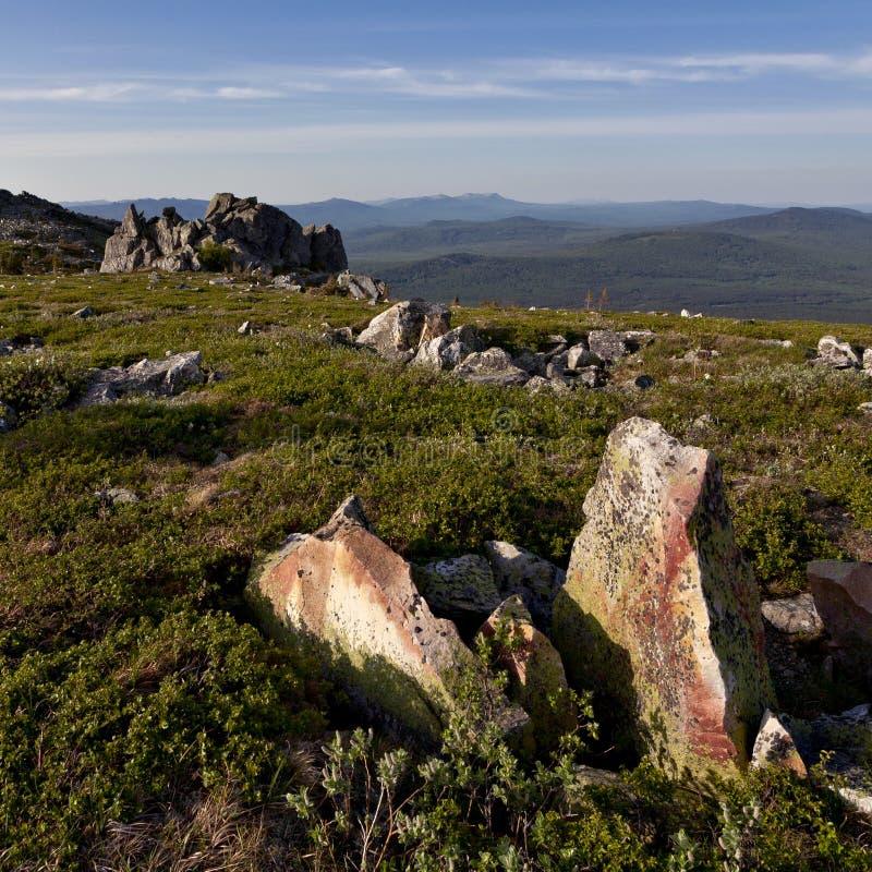The Urals Landscape. the Ural Mountains Stock Image - Image of forest ...