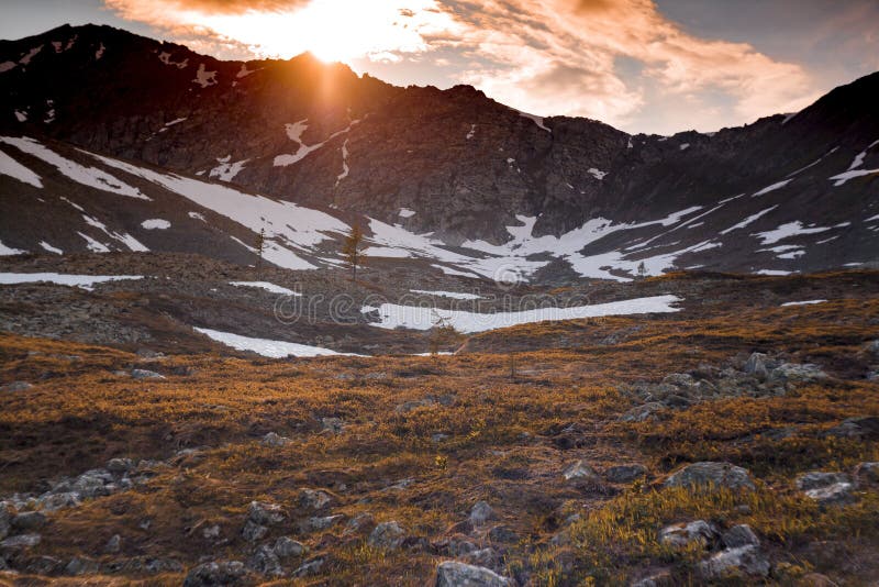The Urals Landscape. the Ural Mountains Stock Image - Image of cloud ...