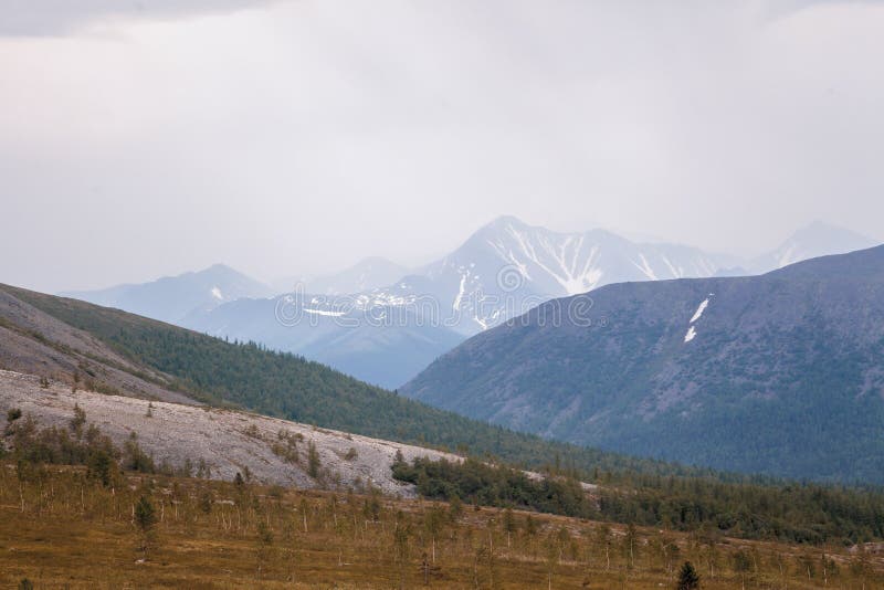 The Urals Landscape. the Ural Mountains Stock Image - Image of tree ...