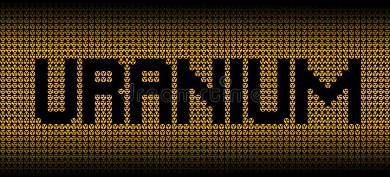 Uran Text Auf Radioaktivem Warnendem Symbolhttps://www Dreamstime COM ...