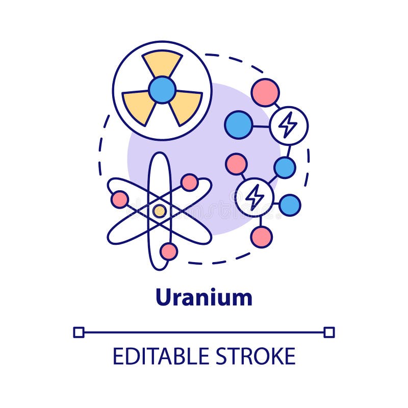 Uranium concept icon stock vector. Illustration of abstract - 236529197