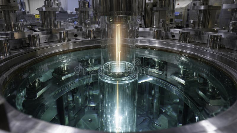 Uranium Enrichment. Nuclear Fuel Processing in Action Stock Photo ...