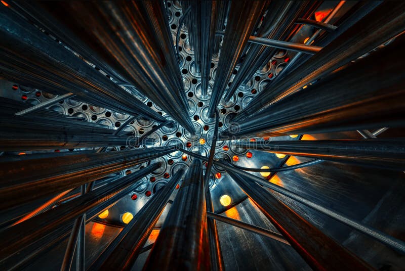 Uranium Fuel Rods of a Nuclear Reactor Stock Image - Image of inside ...