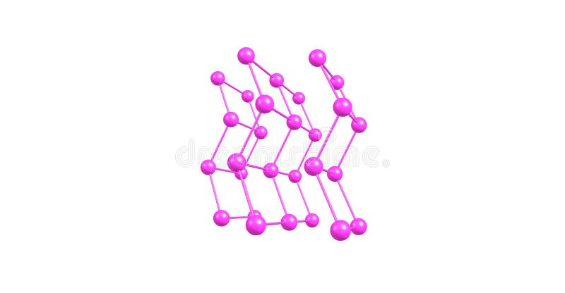 Uranium Molecular Structure Isolated on White Stock Illustration ...