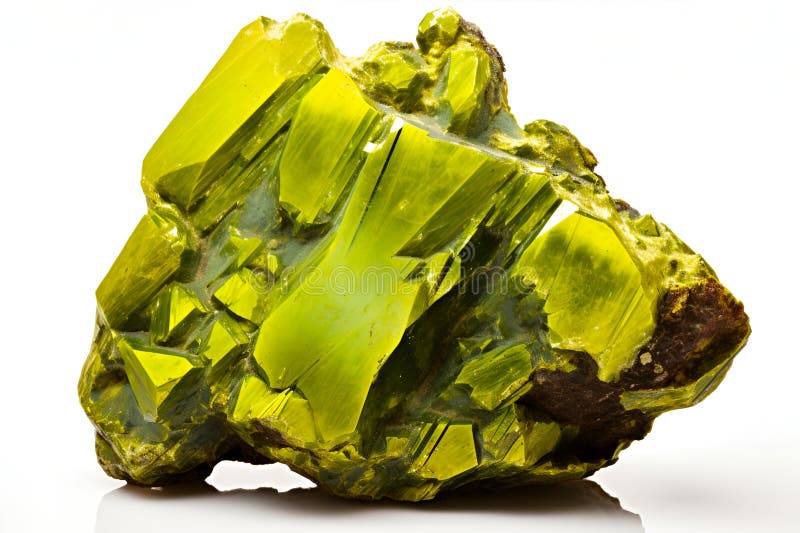 Uranium Ore Sample on White Stock Image - Image of industry, danger ...