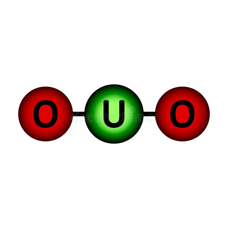 Uranium Oxide Molecule Icon Stock Illustration - Illustration of ...