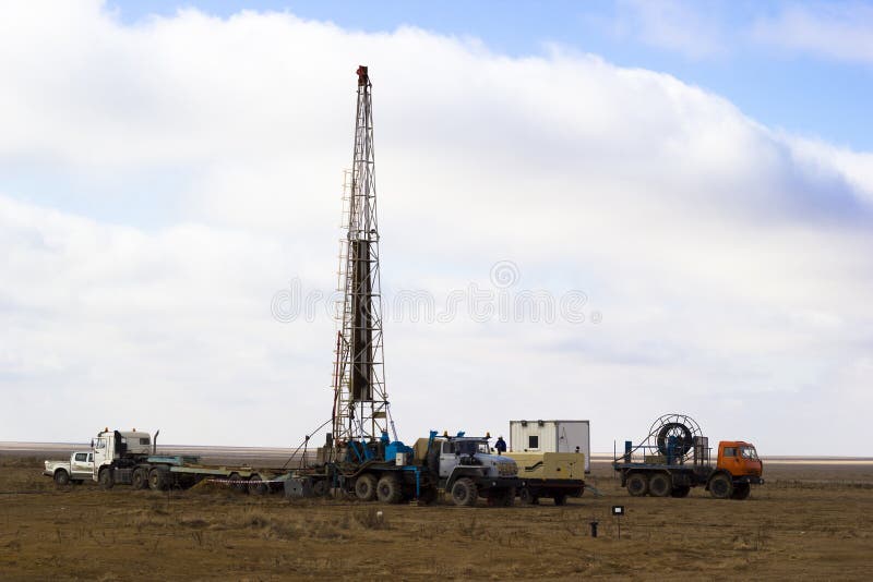 Uranium production stock image. Image of landscape, derrick - 31793405