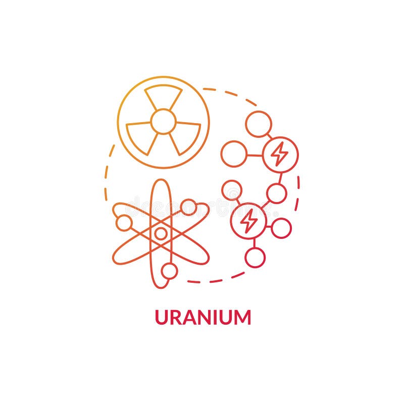 Uranium Red Gradient Concept Icon Stock Vector - Illustration of fuel, ecology: 236595968