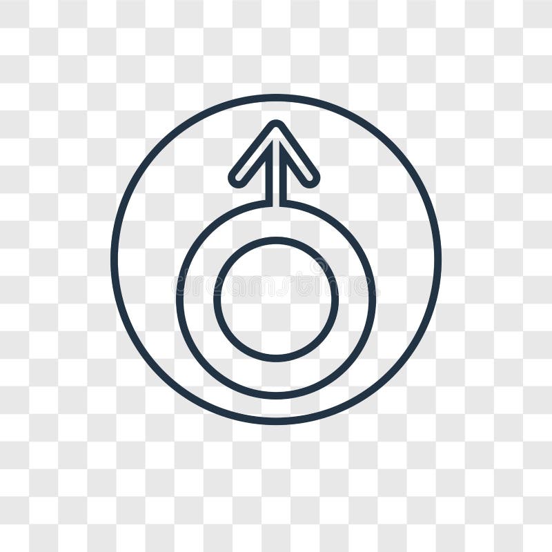 Uranus Concept Vector Linear Icon Isolated on Transparent Background ...