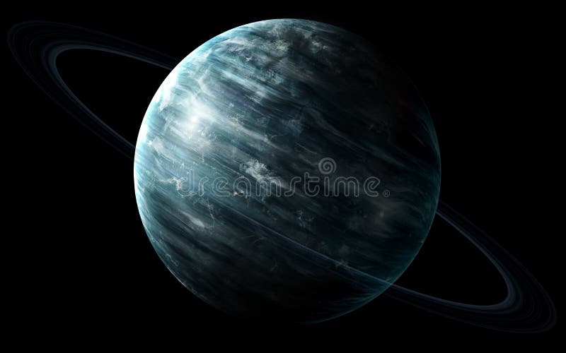 Uranus - High Resolution Infographic Presents One Stock Photo - Image ...