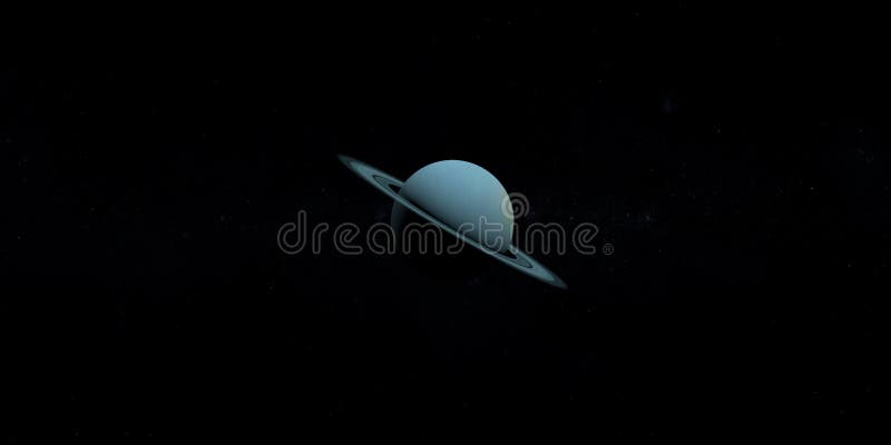 Towards Uranus Planet in the Outer Space Stock Illustration ...