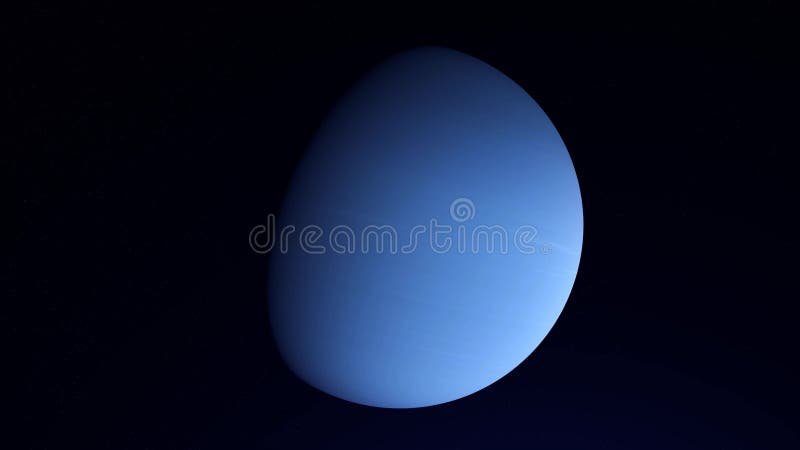 Uranus Planet Rotating in Its Own Orbit in the Outer Space Stock Video ...