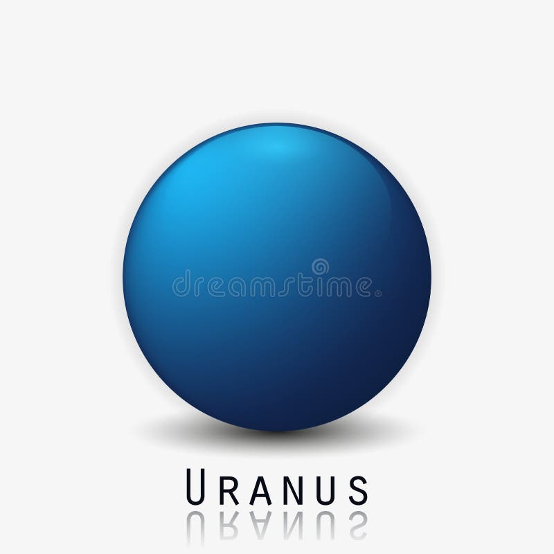 Uranus Planet 3d Vector Illustration. Stock Vector - Illustration of ...