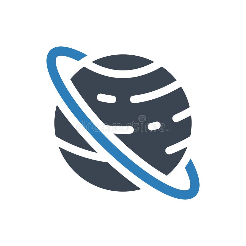 Uranus planet icon stock vector. Illustration of space - 262612353