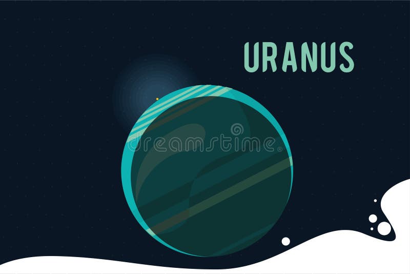 Uranus planet and name stock vector. Illustration of fiction - 240621669