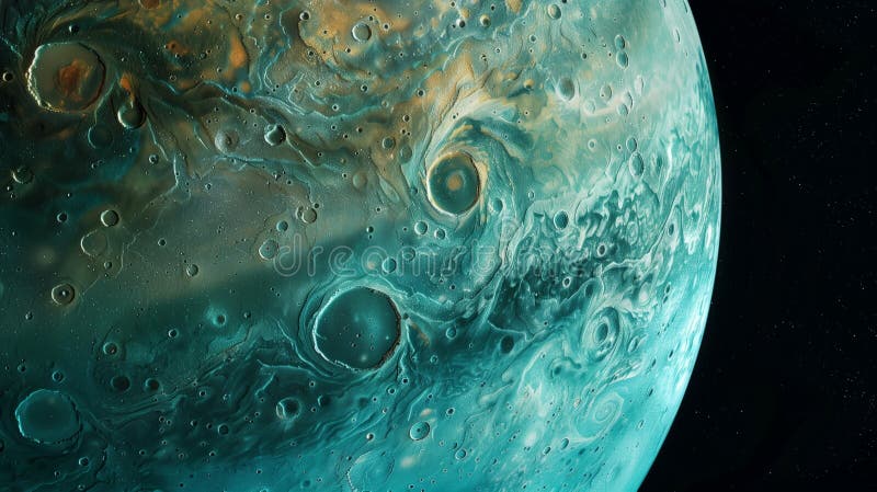 Uranus Surface Texture Background in Blue and Turquoise Stock ...