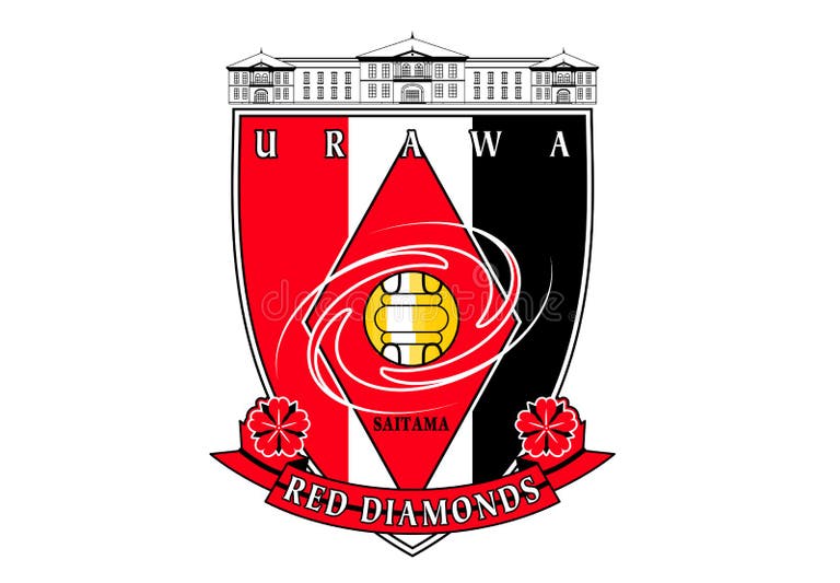 Urawa Red Diamonds Logo editorial stock image. Illustration of soccer ...