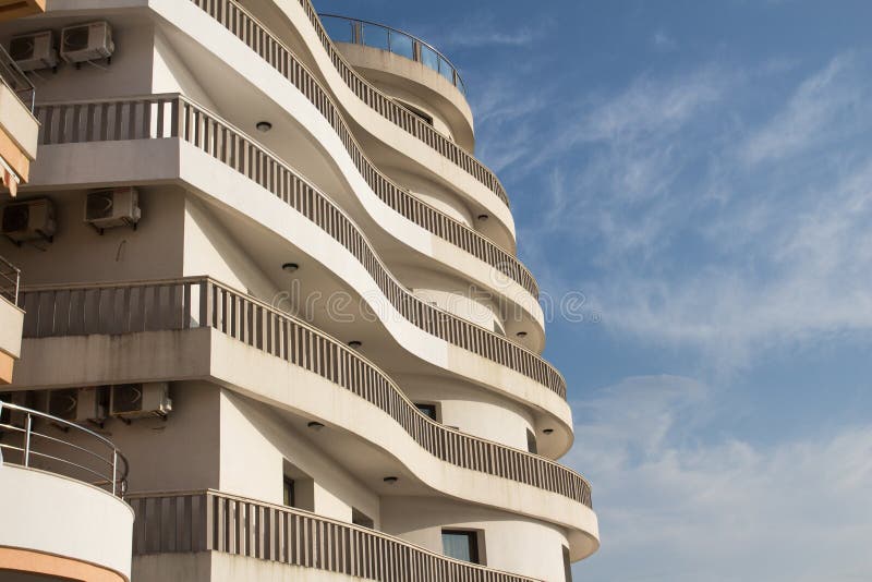 Urban Abstract Hotel Building Stock Image - Image of beautiful, housing ...