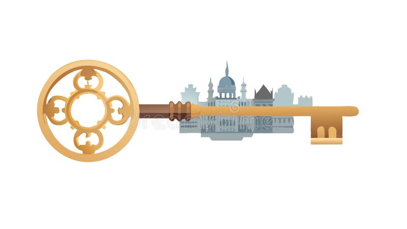 Urban Access Key, City Development Symbol, Vector Design Generative AI ...