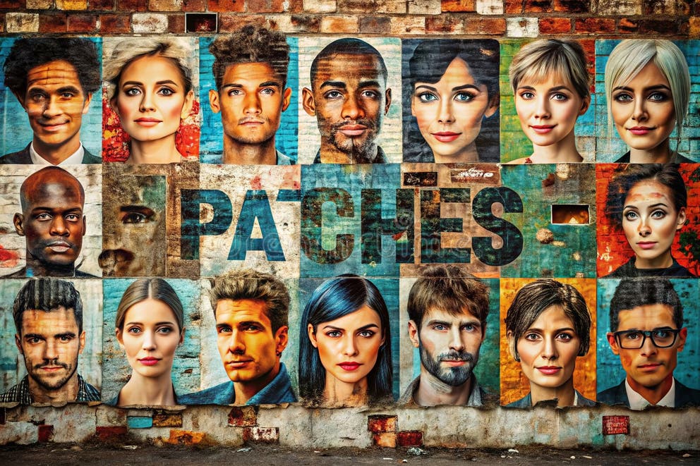 Urban Architectural Collage a Detailed Exploration of Patchwork Facades and Intriguing Urban ...