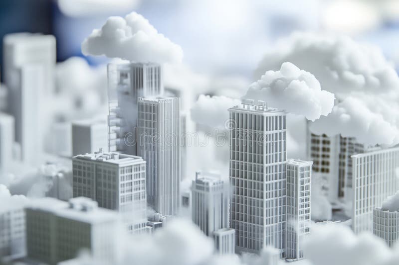 Architectural Model Cityscape Detailed Design Composition Stock Photos ...