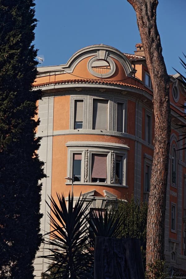 Urban architecture in Rome stock photo. Image of works - 170608514