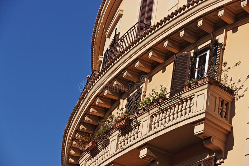 Urban architecture in Rome stock photo. Image of cultural - 170611876