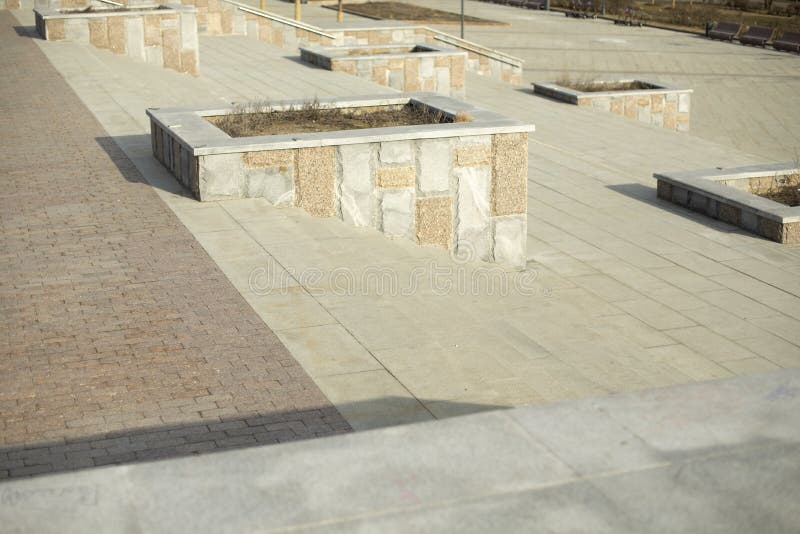 Urban Architecture. Details of Square in City Stock Photo - Image of ...