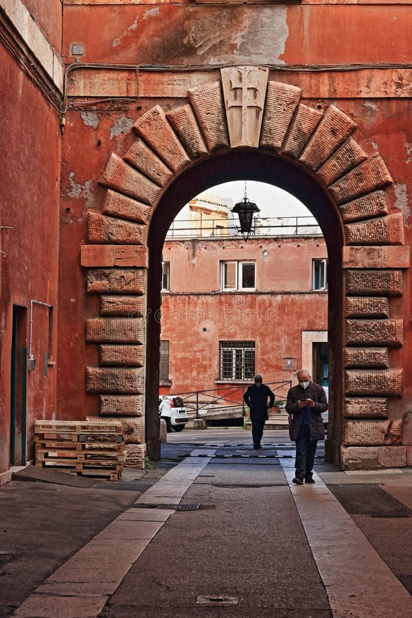 Urban architecture in Rome editorial image. Image of symbols - 240131740