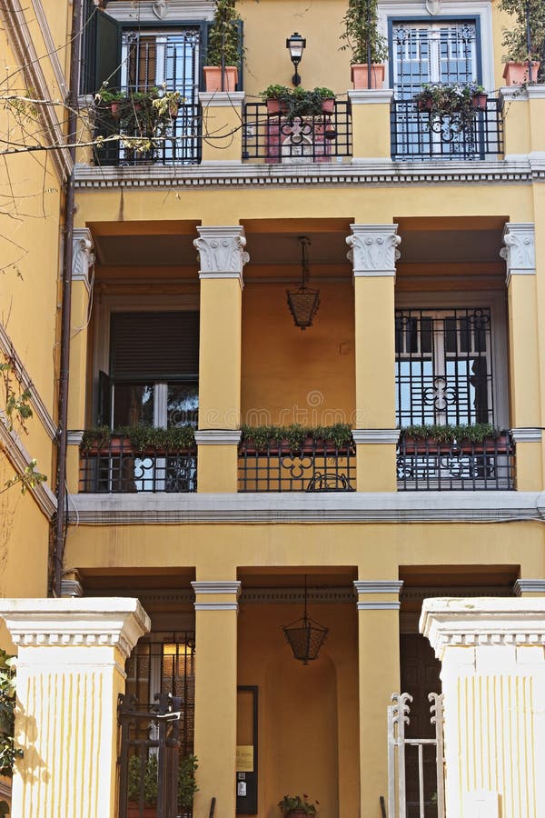 Urban architecture in Rome stock image. Image of architectural - 170608545