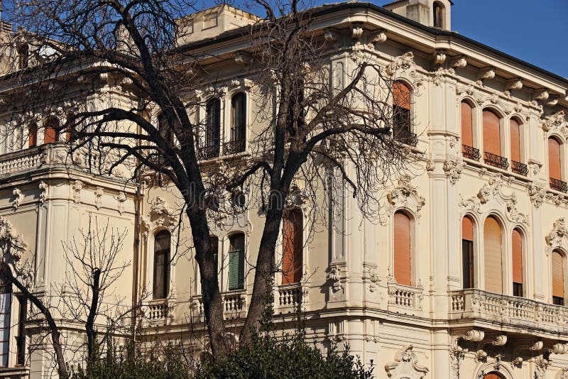 Urban architecture in Rome stock photo. Image of form - 170608636