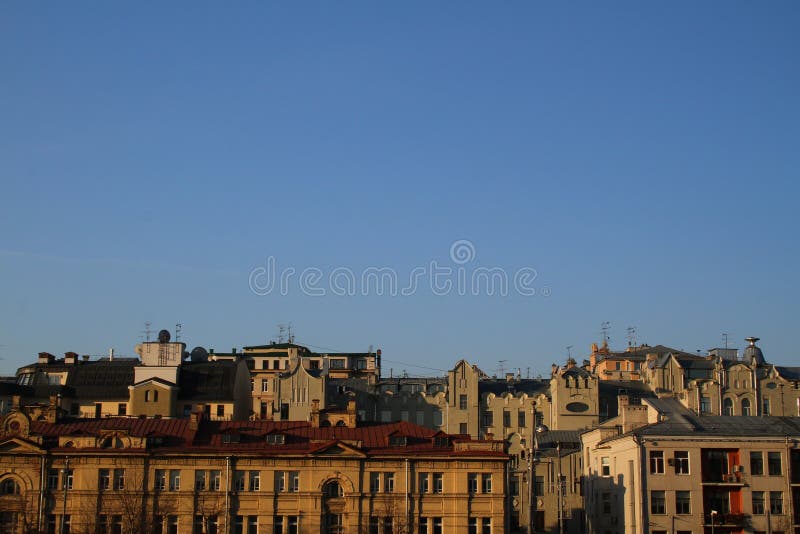 Urban Architecture. Russia, Moscow Stock Image - Image of city ...