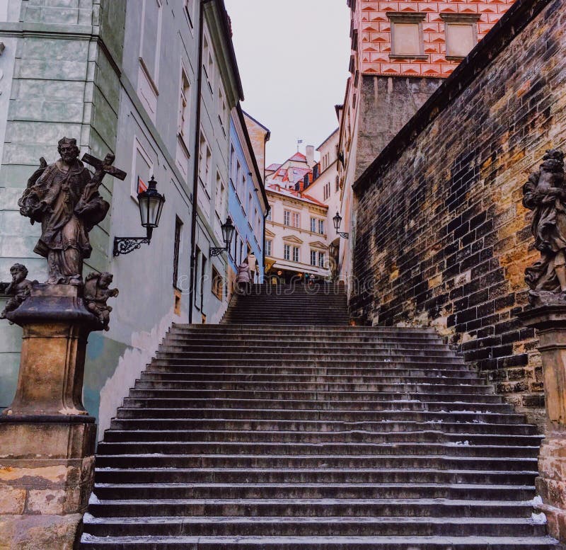 Urban Architecture View in Prague City Stock Photo - Image of urban ...