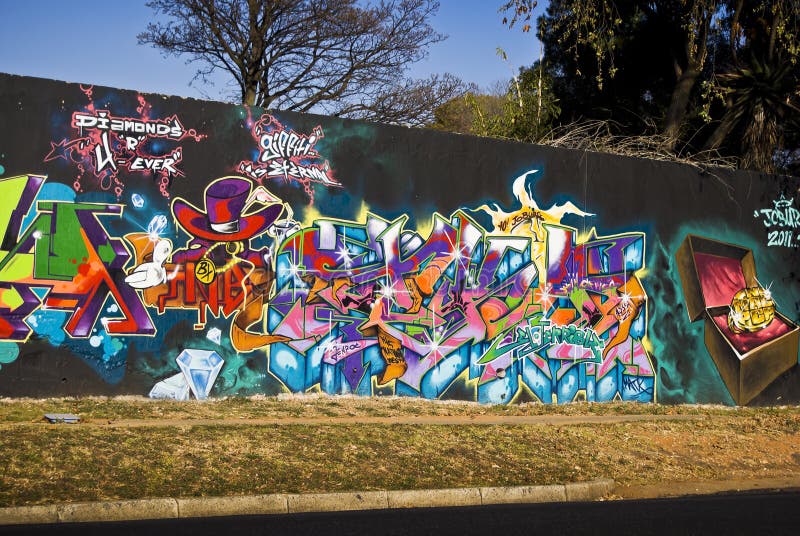 Urban Art - Graffiti Friday - Grafitti Wall Editorial Photography ...