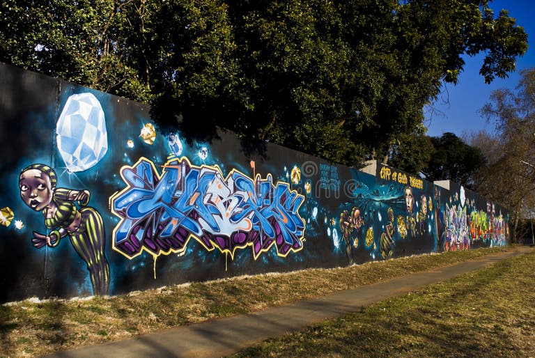 Urban Art - Graffiti Wall - Graffiti Friday Editorial Image - Image of ...