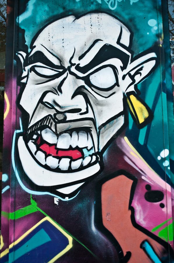 Urban art - monster editorial image. Image of city, eyes - 43692175