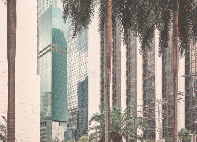 Urban Background, Color Toning Applied, Manila, Philippines Stock Photo ...