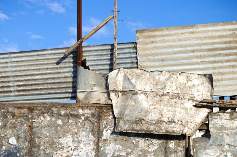 Damaged metal panels stock image. Image of backdrop, empty - 96233419