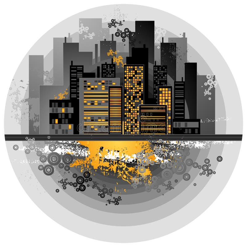 Urban scene, vector stock vector. Illustration of floor - 2248432