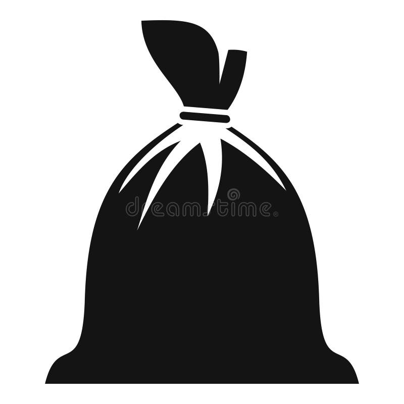 Urban Bag Trash Icon Simple Vector. Recycle Can Stock Illustration ...