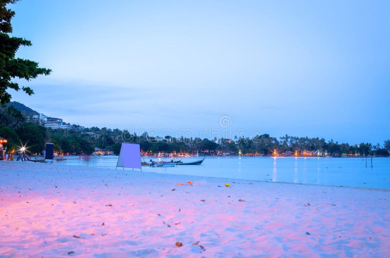 Urban beach in the evening stock image. Image of evening - 37378507