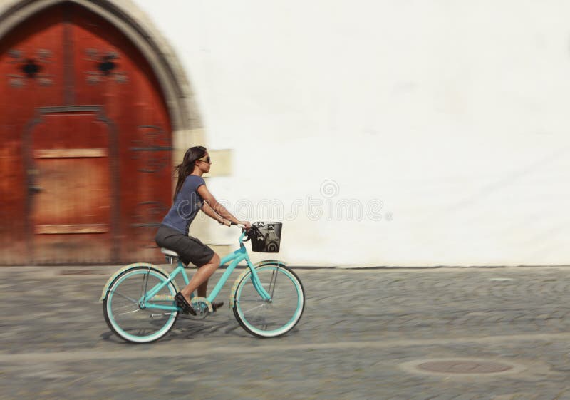 Urban Bicycle Ride stock photo. Image of blur, lifestyle - 11938528