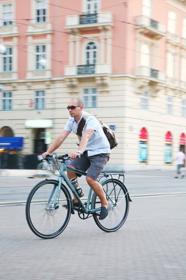 Urban biking stock image. Image of bicyclist, brightly - 20853383