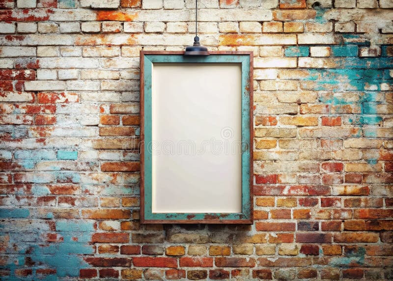 Urban Brick Wall Poster Frame: a Striking Background for Creative ...