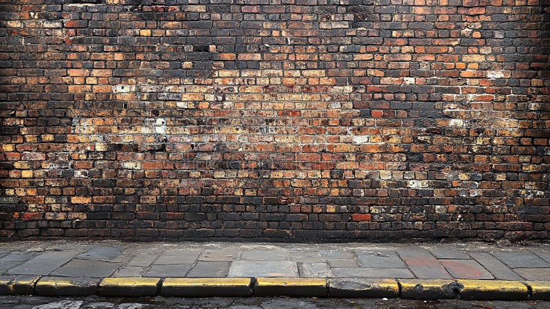 Urban Brick Wall Texture, City Street Background, Design Element Stock ...