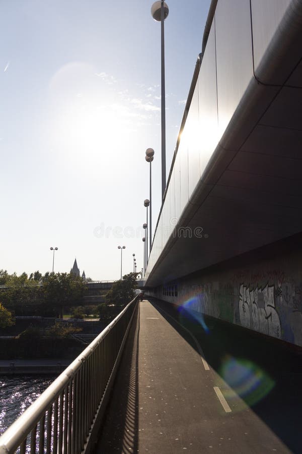 Urban Bridge Close Up with Graphity in Vienna Stock Photo - Image of ...