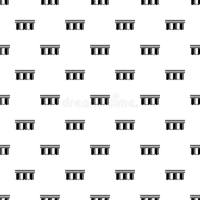 Urban Bridge Pattern Seamless Stock Illustration - Illustration of ...