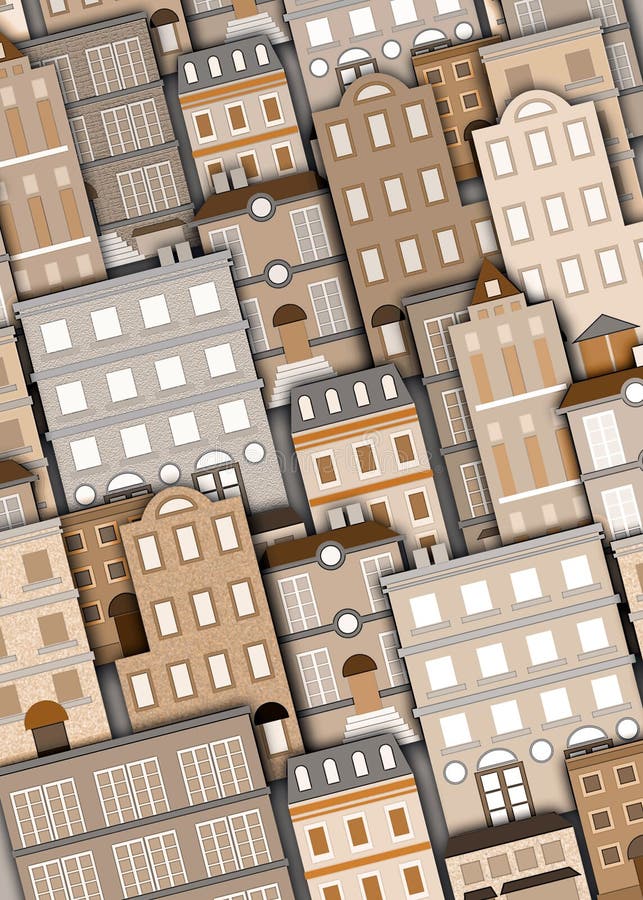 Urban building background stock illustration. Illustration of ...
